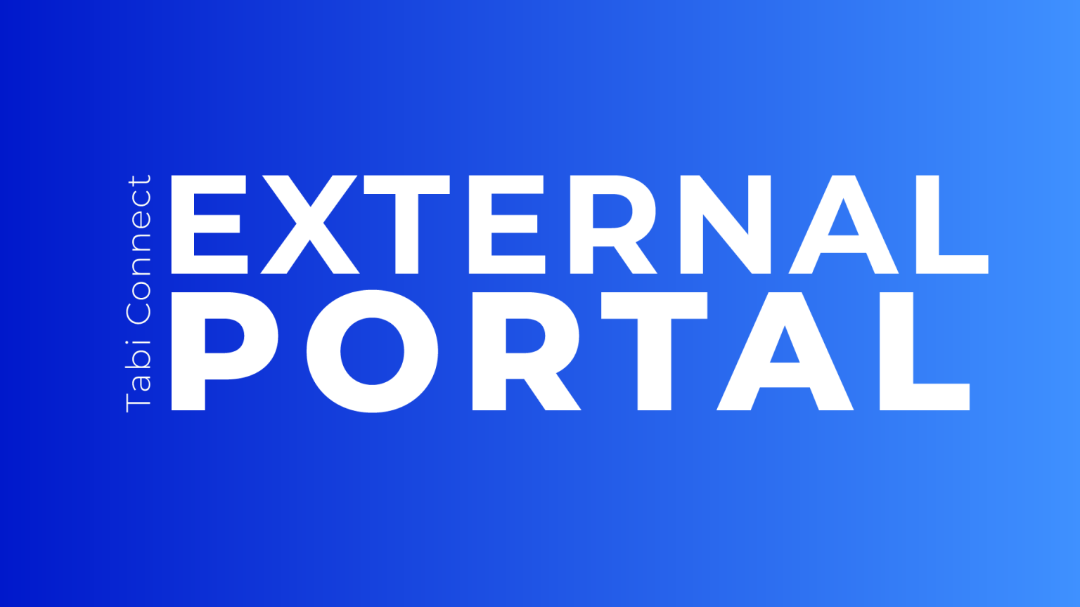 Tabi Connect External Portal - Tabi Connect